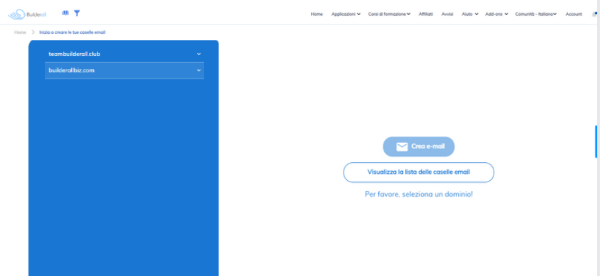 Come iniziare con le e-mail professionali – Builderall Knowledgebase.
